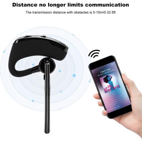 Casque Bluetooth professionnel, écouteur stéréo mains libres sans fil ...