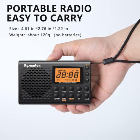 Radio Portable AM/FM/Ondes Courtes – Numérique avec Grand Écran ...