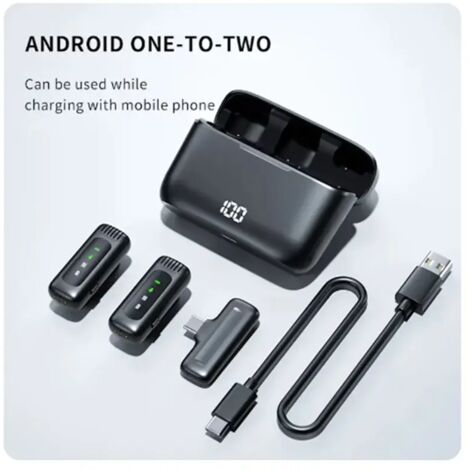 Microphone Lavalier Sans Fil Portable – Réduction de Bruit pour ...