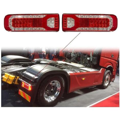 Feu stop arrière gauche LED 24V Actros camion remorque connecteur 7 ...