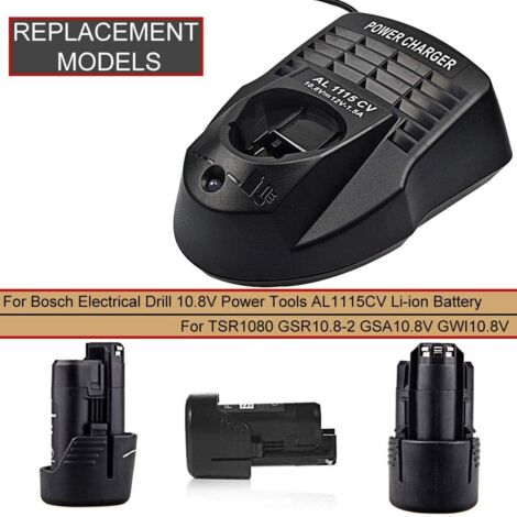 Chargeur de batterie lithium-ion 10.8V-12V 1.5A pour perceuse/visseuse ...