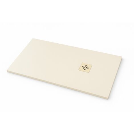 Plato de ducha ardesia extraplano color Crema RAL 1013 70x210cm rejilla ...