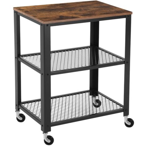 Desserte de cuisine mobile blanche à 5 paniers pour rangement intérieur ...
