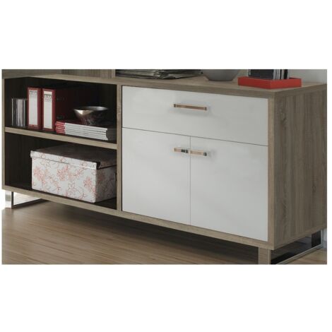 Bureau Klopp - chêne/blanc