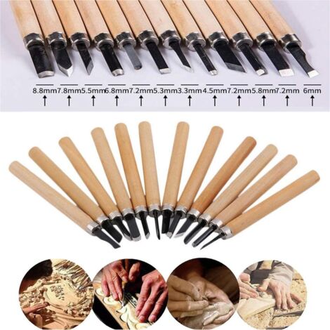 12 herramientas para tallar madera, para carpintería, tallado a mano ...