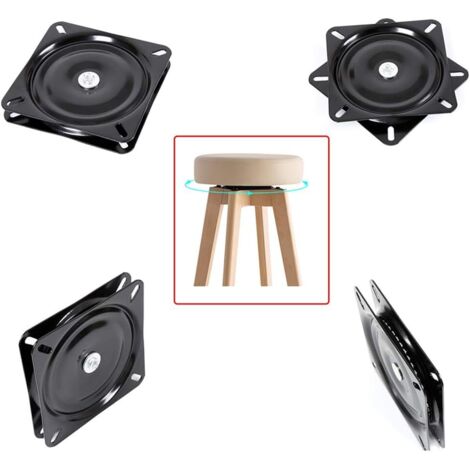 Base giratoria cuadrada de 16 cm con rodamiento para sofá, TV, muebles ...