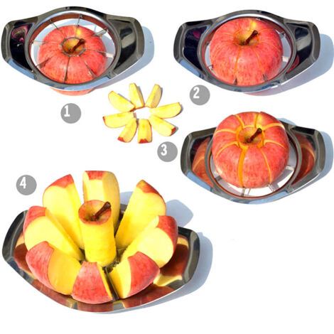 BEBUSINGOTO 2 Pcs coupe pomme, trancheur de pomme, decoupe pomme en ...