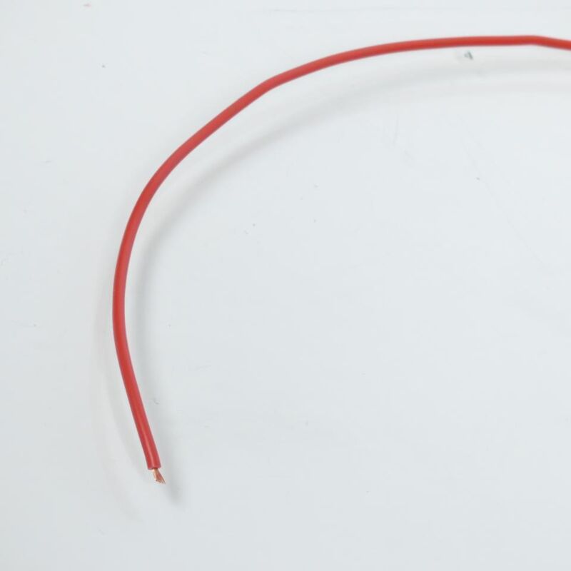 Fil électrique rouge multibrin 9/10 0.75mm x 1m pour faisceau