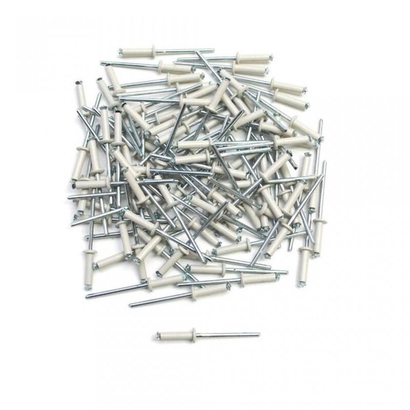 Rivet pop blanc P2R fixation plaque immatriculation pour moto