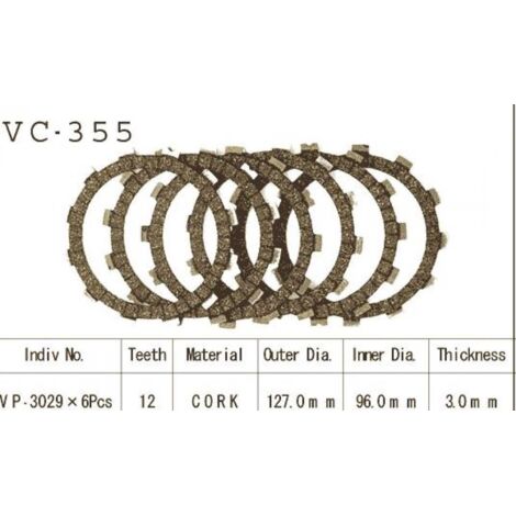 Disque d embrayage moto Suzuki 125 RM 1986 1987 piece transmission neuf ...