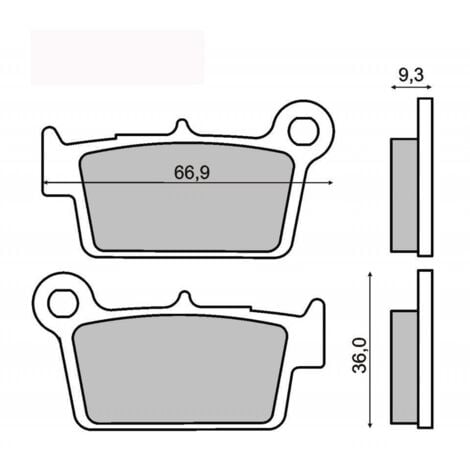 Plaquette de frein RMS pour Moto TM 125 SMR 2005 à 2015 AR Neuf