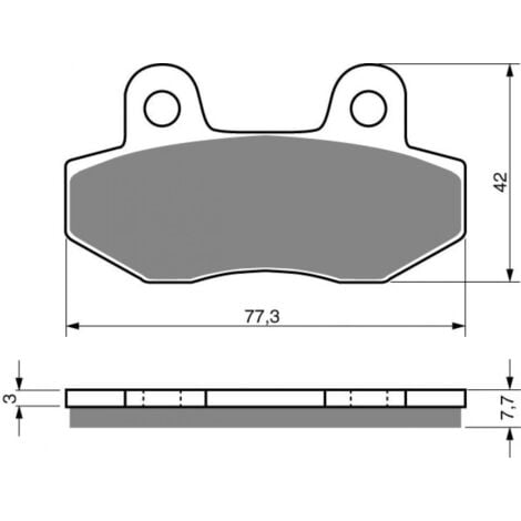 Plaquette de frein Gold Fren pour Moto Honda 50 NSR 1989 à 1995