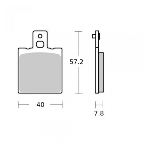 Plaquette de frein Sarkany pour Moto Honda 125 Nsr R 1994 à 2002