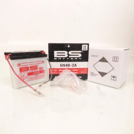 Batterie BS Battery pour Moto Yamaha 125 TY 1980 à 1990 6N4B-2A