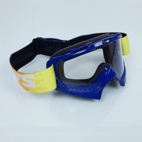 Lunettes de protection cross Swaps Pixel bleu pour supermotard ...