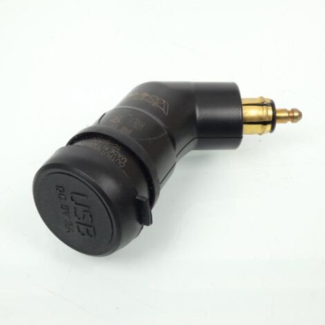 Adaptateur prise DIN ISO 4165 Ø12mm à double USB 5V 2A pour auto