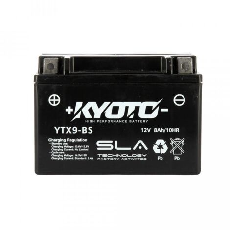 Batterie de moto sans entretien Kyoto SLA pour Kawasaki ZX6R Ninja 636 ...