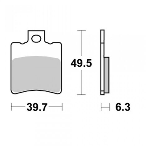 Plaquette de frein AP Racing pour Scooter MBK 50 Ovetto 2T 1997 à