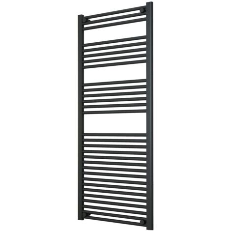 ADIGE Large Anthracite Towel Radiator - 600mm Wide & 1500mm High