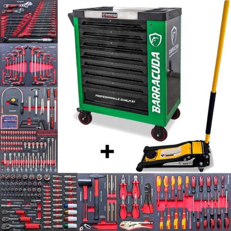Banco da lavoro - BARRACUDA TOOLS - Rock PRO+ - 8 cassetti - Cric ...