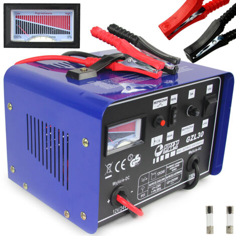 Batterieladegerät 12/24V KFZ PKW Autobatterie ladegerät 7-180Ah 30A mit ...