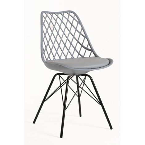 Sillas Comedor - Silla Iron Mima - Gris claro