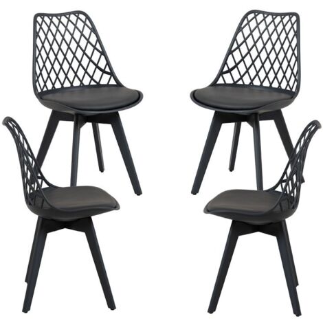 Packs Sillas Comedor - Pack 4 Sillas Mima Suprym - Negro