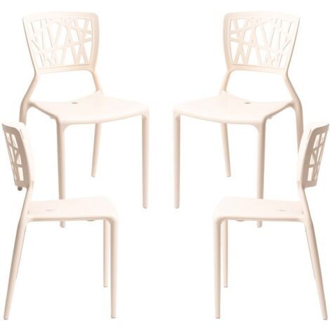 Packs Sillas Jardín - Pack 4 Sillas Delta - Beige