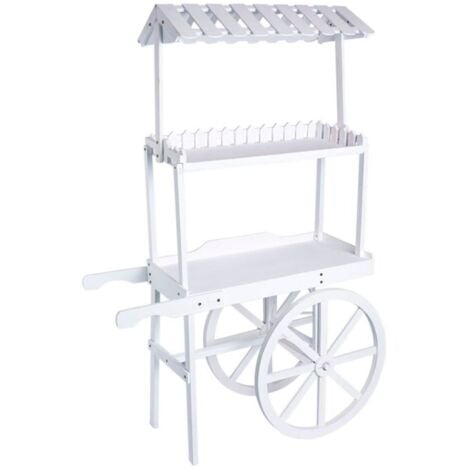 Carritos Candy Bar - Carrito Candy Bar Madera Envejecida Cherry