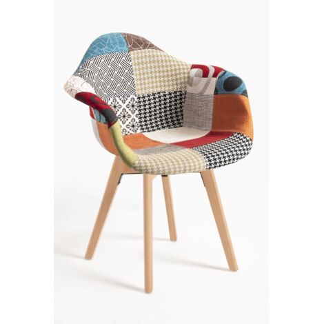 Sillas Comedor - Silla Belu Patchwork - Patchwork colores