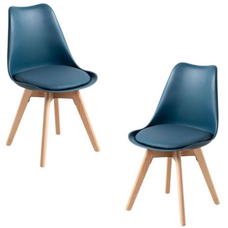 Packs Sillas Comedor - Pack 2 Sillas Synk Basic - Azul Petróleo