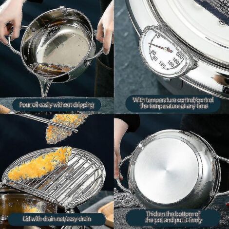 Friteuse japonaise anti eclaboussure pour reussir le tempura maison ...