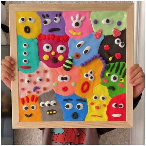 Kit de peinture pour cadre photo en argile à faire soi-même, calendrier ...