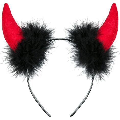 2 Pcs Diable Oreilles Bandeau pour Cheveux Serre-Tête Carnaval Fête de ...