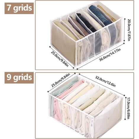 Drawer Organizer, Foldable Mesh Organizer for Clothes Organizer, Closet ...