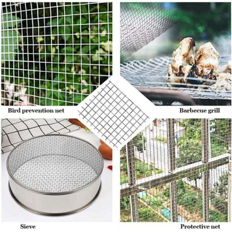 Morceau de treillis métallique filtre 60x30cm grille métallique à ...