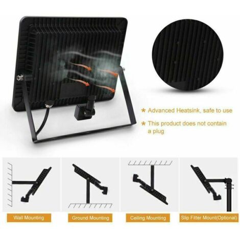 Projecteur extérieur LED 100W étanche IP65 éclairage blanc froid ...