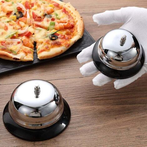 1pc Cloche de comptoir, cloche de service, cloche de réception, 10x6 ...