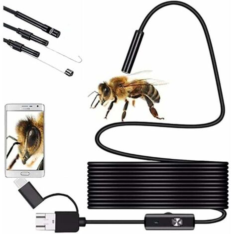 7mm Caméra endoscope HD étanche avec IP67, endoscop portable avec et ...
