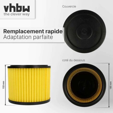 Filtre d'aspirateur compatible avec Lidl / Parkside PNTS 1300 A1, 1300 ...