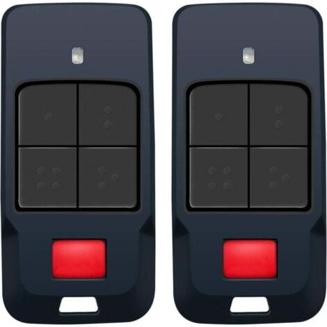 2 émetteurs de garage compatibles avec BFT MITTO COOL C4 433MHz, codage ...
