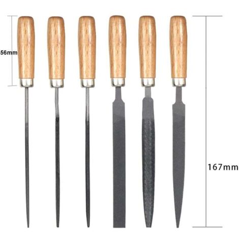 6Pcs 6 Inch Heavy Duty File Set, Lightweight Filing Tool Kit, High ...