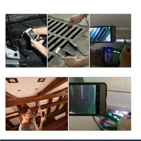 Camera Endoscopique Endoscope WiFi Caméra d'inspection USB, 1200P HD ...