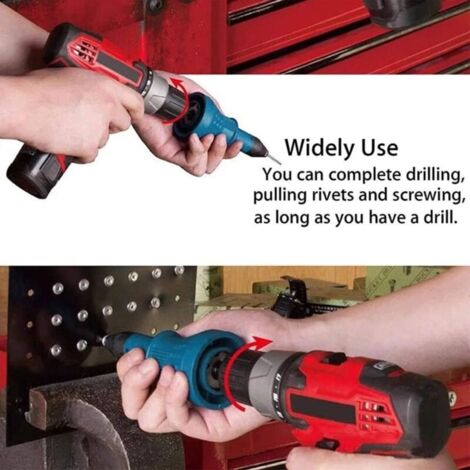 Riveteuse sans fil, kit d'outils électriques pour écrous à sertir ...