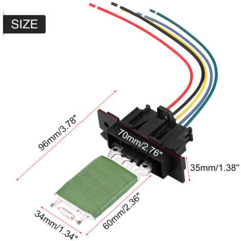 Résistance de ventilateur de chauffage pour Fiat Grande Punto Qubo ...