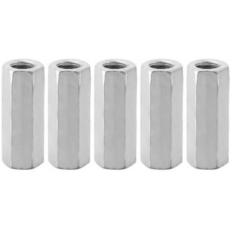 5Pcs Écrou Manchon Acier Carbone M12, Manchon Hexagonal M12 50, Ecrou ...