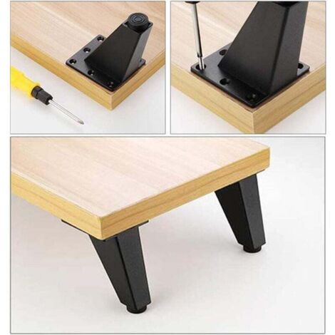 Set of 4 Furniture Legs, Heavy Duty Aluminum Alloy Cabinet Legs, Metal ...