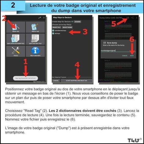 Lot de 5 Badges RFID 13.56Mhz Programmable MCT Android UID modifiable ...