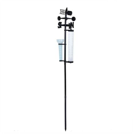 Mesureur de station météo 3 en 1 thermomètre de jardin extérieur ...