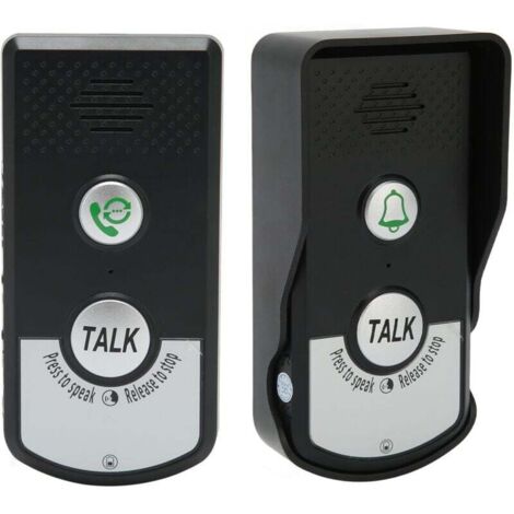 Interphone sans fil, sonnette vocale longue Distance, étanche IP54 ...